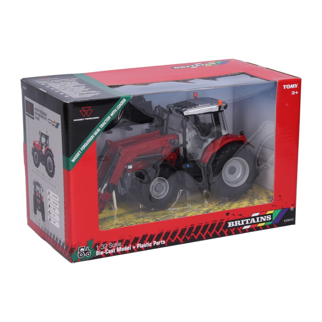 Britains Model traktor s čelním nakladačem Massey Ferguson 6616 1:32 21 ...