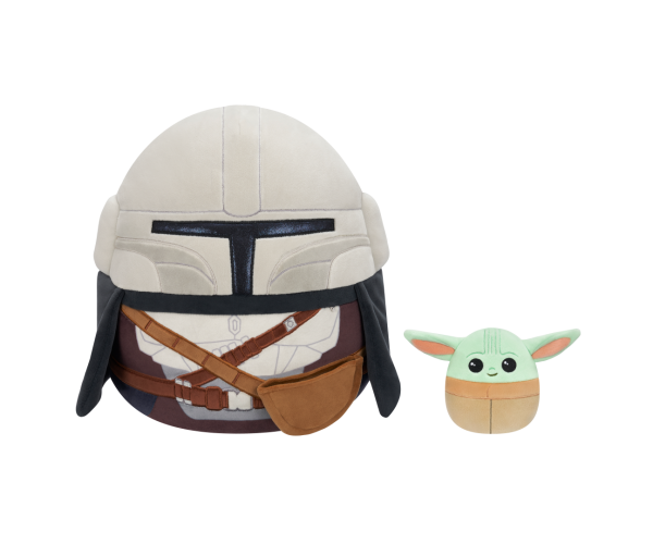 SQUISHMALLOWS Star Wars Mandalorian a Grogu, 30 cm | WikyHračky
