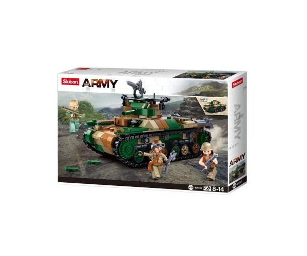 Sluban WWII M38-B1107 Typ 97 Japonský střední tank 2v1 | wikyhracky.cz